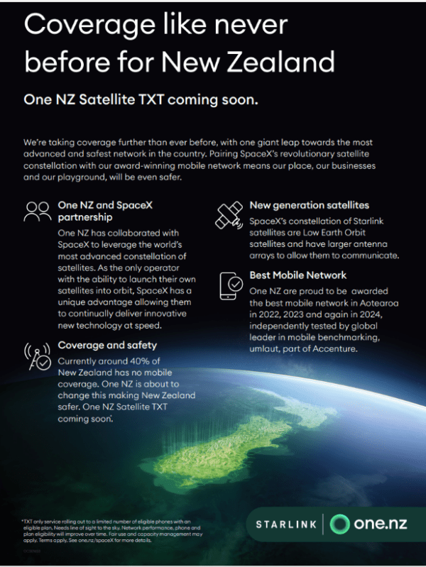 One NZ Satellite TEXT coming soon – National Road Carriers